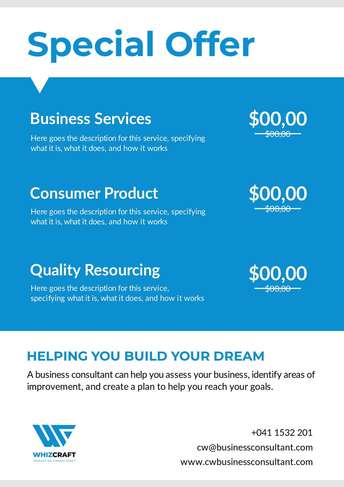 Boost Professional Services Business with Best Special Offers Designs