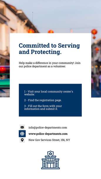 Boost Police Marketing with Top Volunteering Brand Designs!