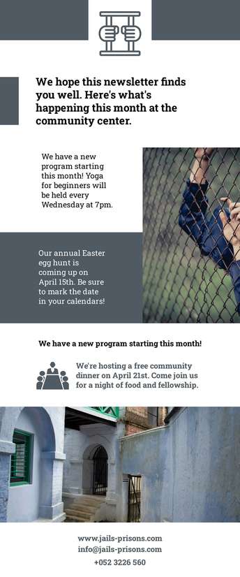 Top Newsletter Templates for Jails & Prisons Business - Get Now!