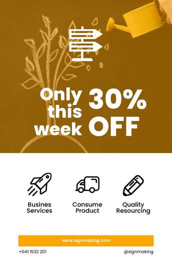 Launch Signmaking Business: Edit Outdoor Banners Designs in Seconds