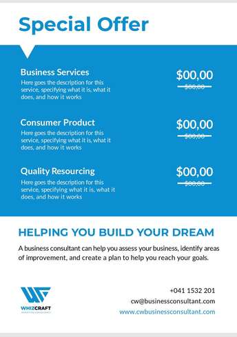 Boost Professional Services Business with Best Special Offers Designs