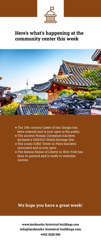 Revamp Your Landmarks' Marketing with Stunning Newsletter Designs!