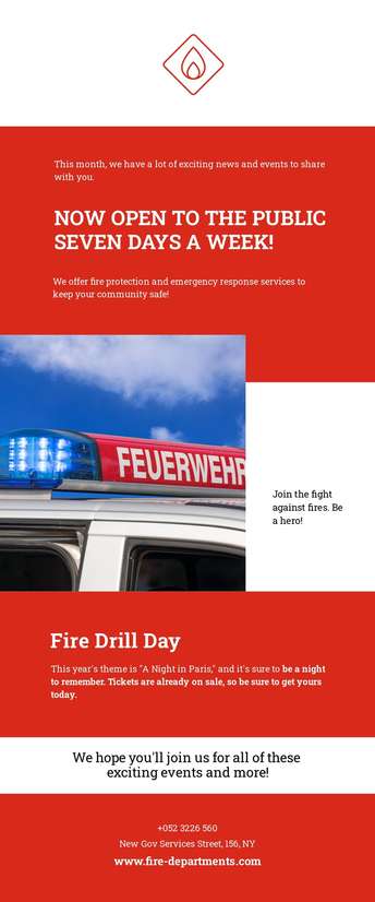 Top Newsletter Templates for Fire Departments Business: Unbeatable Designs!