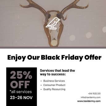 Boost Your Taxidermy Business Today with Branded Templates & Materials!