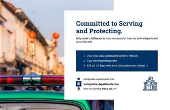 Boost Police Marketing with Top Volunteering Brand Designs!