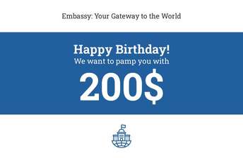 Launch your Embassy business with editable Employee Rewards designs
