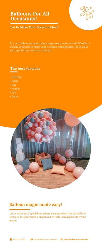 Boost Balloon Biz: Get Eye-Catching Newsletter Designs Now!