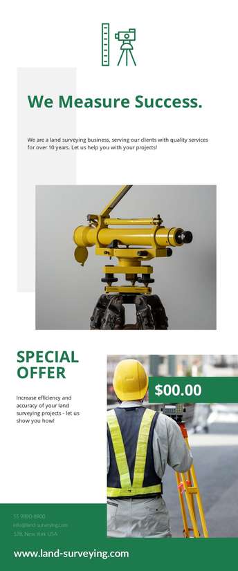 Launch Your Land Surveying Business with Instantly Editable Newsletter ...