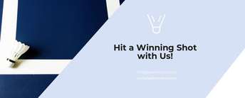 Boost your Badminton business with top-notch Social Media Covers designs!