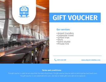 Boost Airport Shuttle Marketing with Top Voucher Brand Designs!