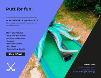 Boost Your Mini Golf Business with Branded Templates & Marketing Materials!