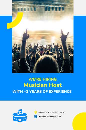 Unlock Success: Vibrant Recruitment Designs for Music Venue Growth!