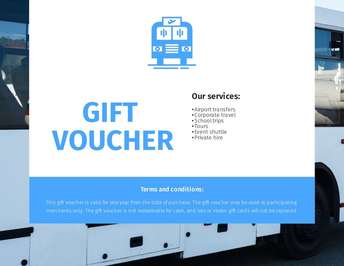 Boost Airport Shuttle Marketing with Top Voucher Brand Designs!