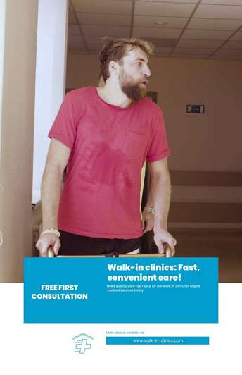 Launch Walk-in Clinics with Outdoor Banners: Editable Designs in Seconds