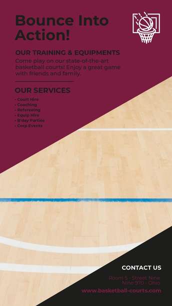 Score Big with Top-Quality Branded Basketball Court Designs!