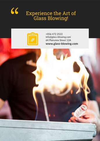 Blow Away the Competition with Stunning Glass Blowing Banners!