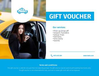 Top Voucher Templates for Your Taxis Business - Get Noticed!