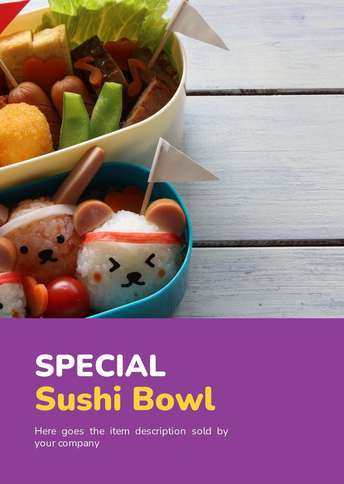 Launch Your Bento Business Today with Editable Brand Material!