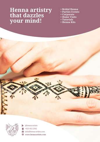 Outdoor Banners Templates: Boost Your Henna Artists Business Today!