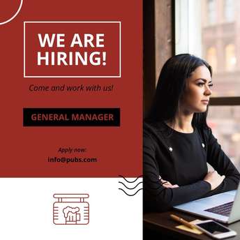 Effortlessly Launch Your Pub Business with Recruitment Editable Designs