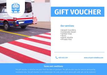 Boost Airport Shuttle Marketing with Top Voucher Brand Designs!