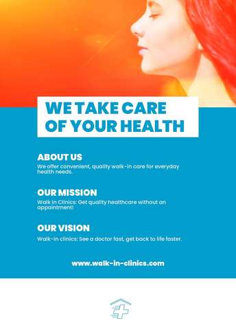 Launch Walk-in Clinics with Outdoor Banners: Editable Designs in Seconds