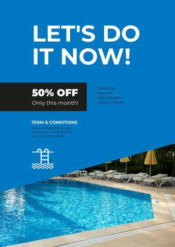 Launch Your Swimming Pools Business with Editable Outdoor Banner Designs