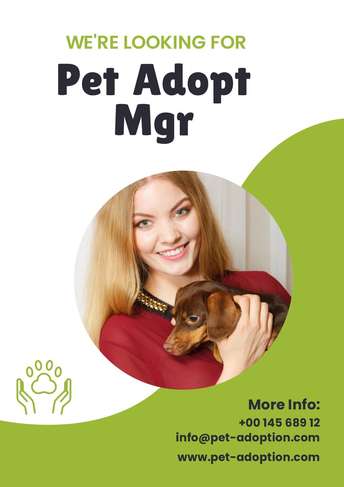 Instantly Create Recruitment Designs for Your Pet Adoption Business