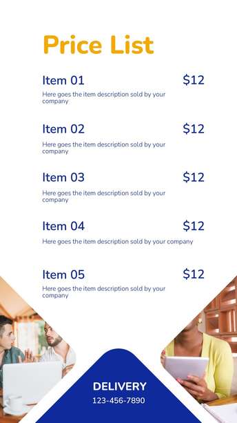 Top Price Lists Templates for Your Internet Cafes Business