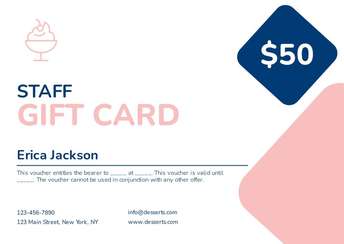 Launch your Desserts business with editable Employee rewards designs in ...