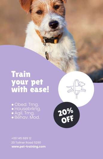 Launch Your Pet Training Business with Outdoor Banners in Seconds