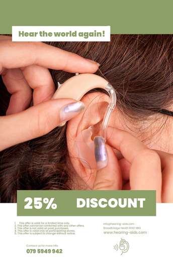 Boost Your Business with Eye-Catching Outdoor Hearing Aid Banners!