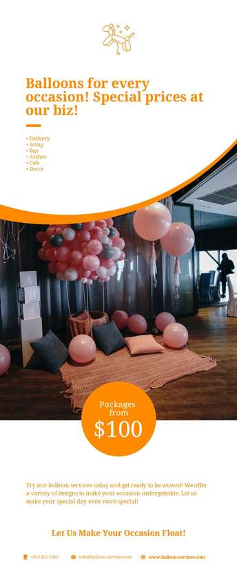 Boost Balloon Biz: Get Eye-Catching Newsletter Designs Now!