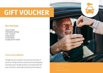 Instantly Create Voucher Designs for Your Car Rental Business