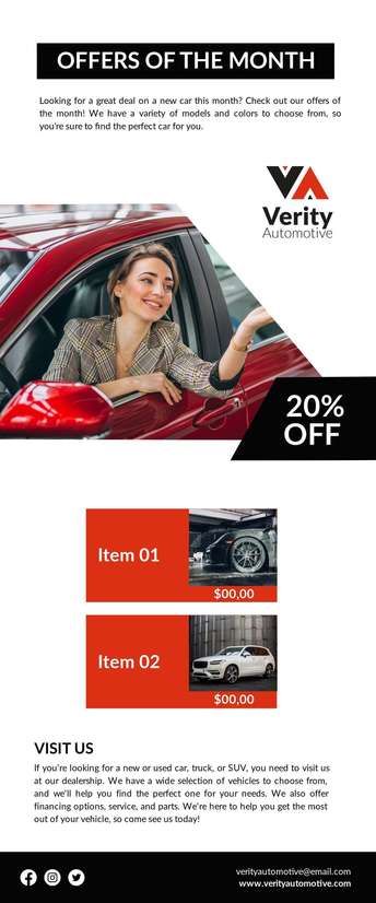 Launch Automotive Business with Newsletters Editable Designs in Seconds