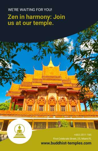 Create Editable Buddhist Temple Invitations in Seconds: Unleash Your ...