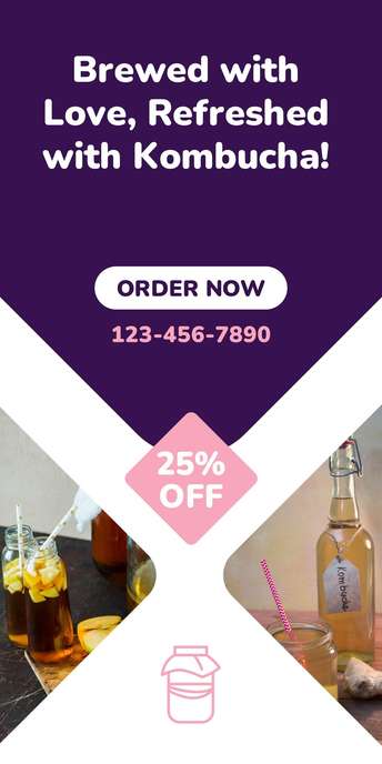Boost Your Kombucha Business with Top Web Ads Designs!