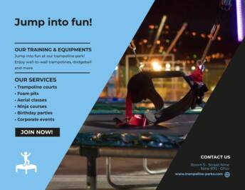 Boost Your Trampoline Parks Business with Branded Templates Today!