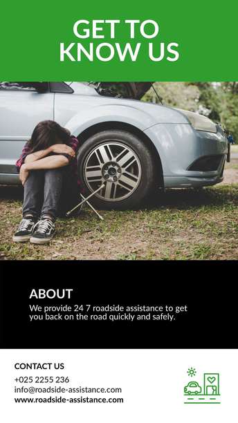 Launch your Roadside Assistance business with editable Social Content ...