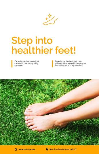 Boost Your Foot Care Biz with Stunning Outdoor Banner Designs!
