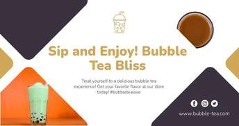 Start Your Bubble Tea Business Today with Ready-to-Edit Branding!