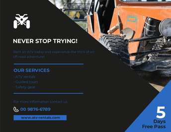 Rev up Your ATV Rentals Business with Branded Marketing Templates!