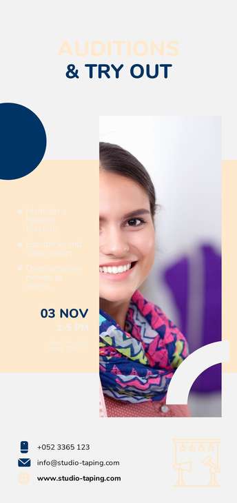 Launch Your Studio Taping Biz with Recruitment Editable Designs!