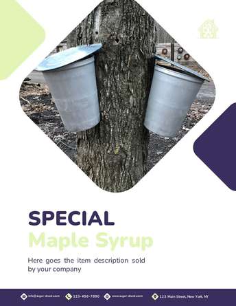 Launch Your Sugar Shacks: Editable Indoor Signage Designs in Seconds