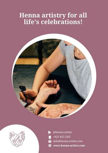 Outdoor Banners Templates: Boost Your Henna Artists Business Today!