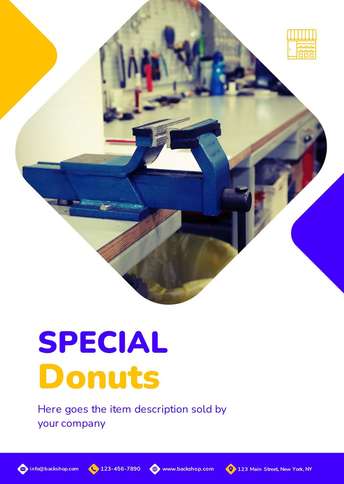 Launch your Backshop business with editable Indoor Signage designs