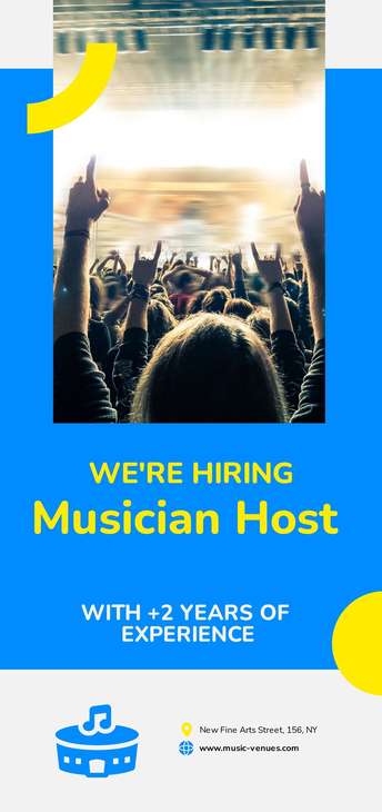 Unlock Success: Vibrant Recruitment Designs for Music Venue Growth!