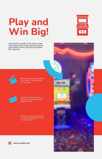 Create Outdoor Banners for Arcades Business in Seconds: Editable Designs
