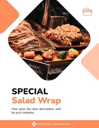 Launch Your Buffets Business with Editable Indoor Signage Designs