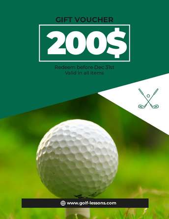 Launch Your Golf Lessons Business with Employee Rewards Editable Designs